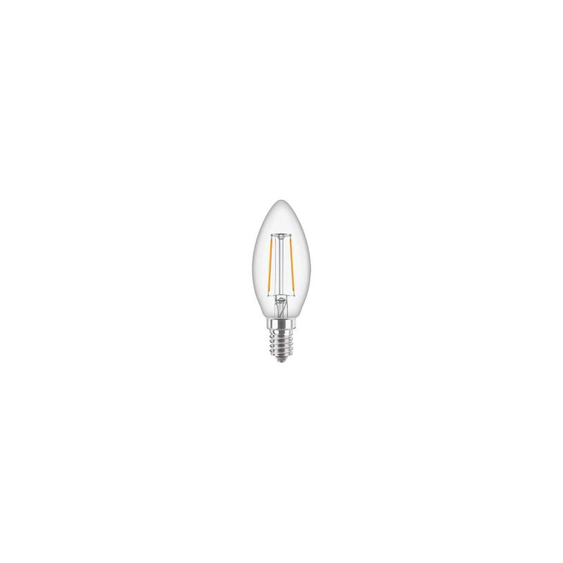 LED Lamp Filament E14 2W 250 lm B35 PHILIPS CandleND - Ledkia