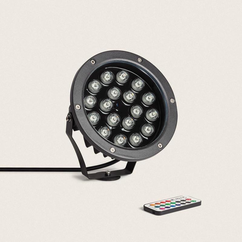 Spot Outdoor LED RGB 18W IP67 met Spike Colmar - Ledkia