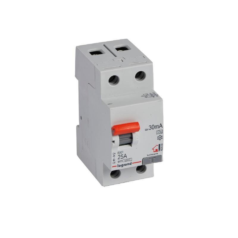 2P 30mA 25-40A 6kA Class A LEGRAND RX³ 402059 Residential Differential Circuit Breaker - Ledkia