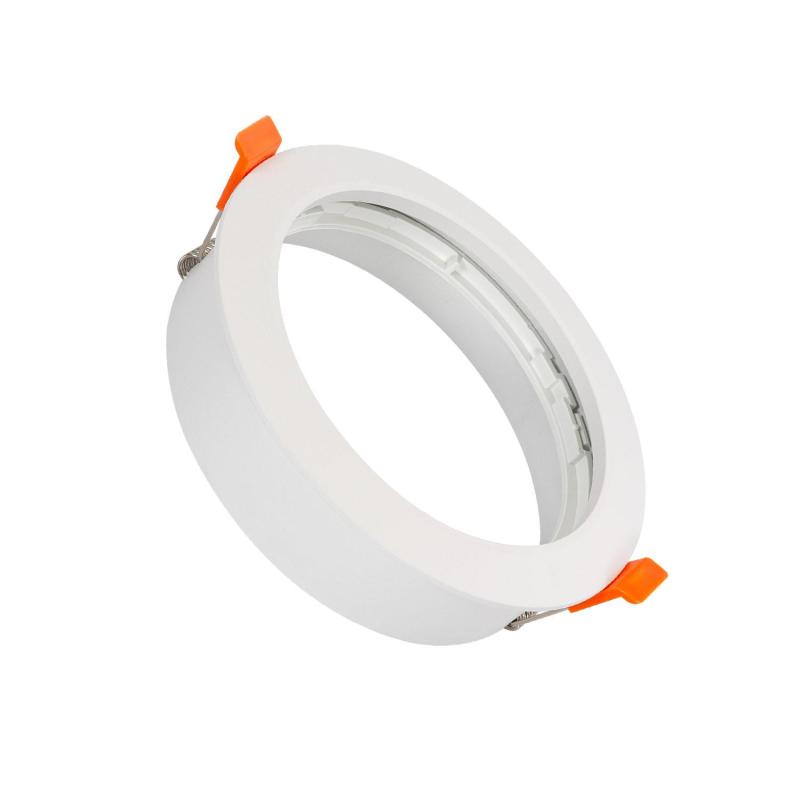 Round Recessed Tilting Downlight Bezel Ø125mm for GU10 AR11 LED Bulb ...