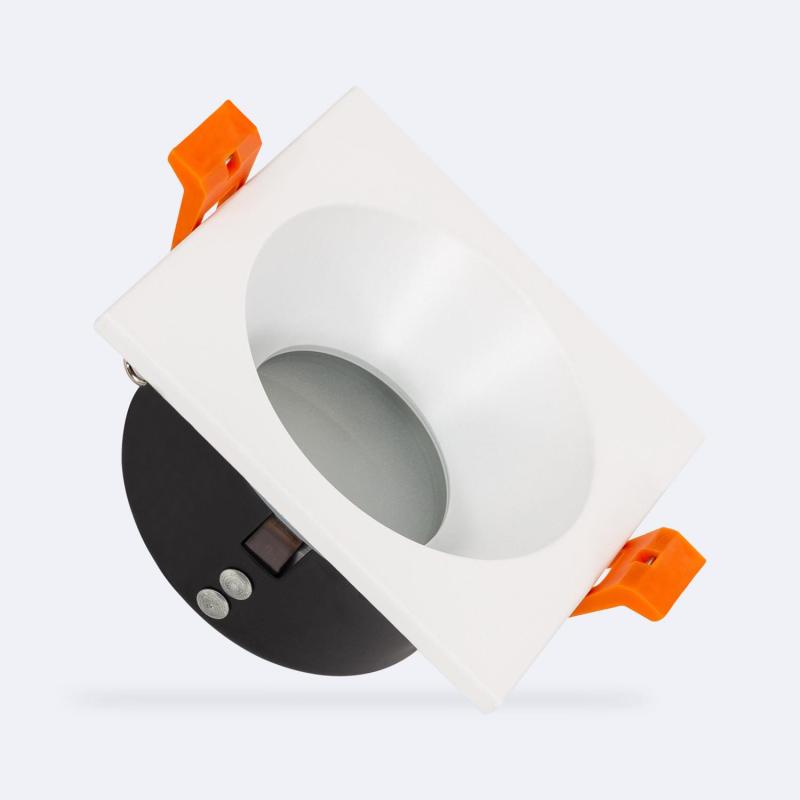 Square Downlight Ring for GU10 LED Bulb with Ø75 mm Cut Out IP66 - Ledkia