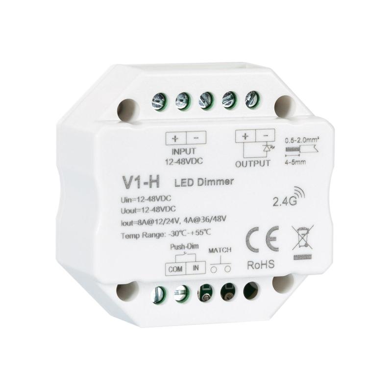 RF Dimmer 12/48V LED Dimmer for Single-Colour LED Strip Compatible with ...