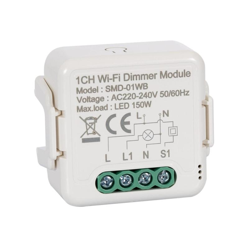 Smart WiFi TRIAC Compatible Dimmer Switch with Push Button - Ledkia