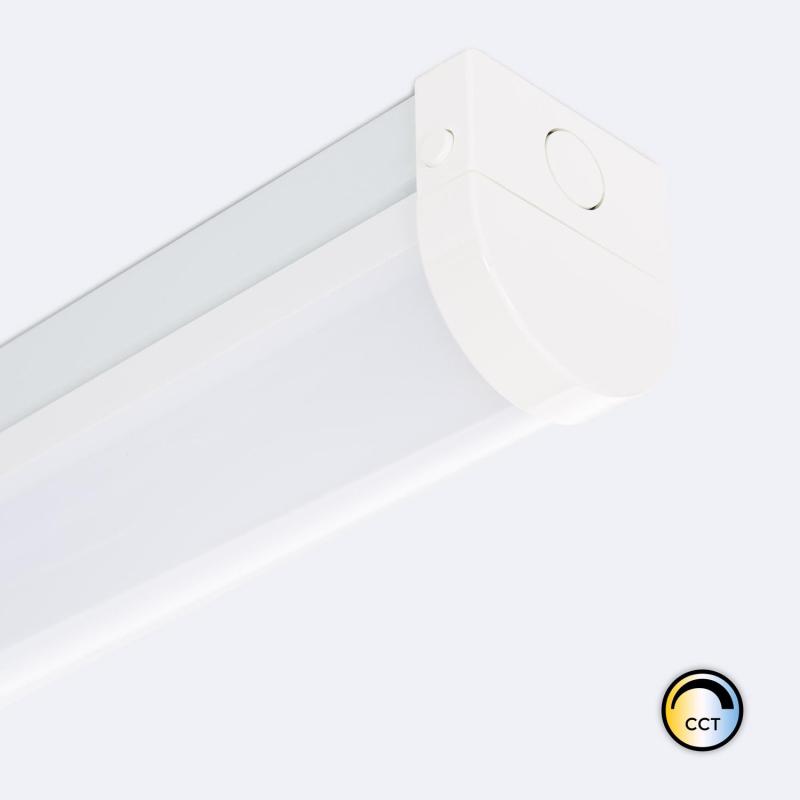 4ft (120cm) 20-30-40W CCT Selectable Linear LED Batten - Ledkia