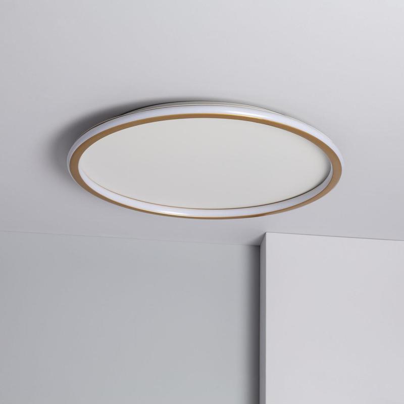 Round 36W Allharo CCT Selectable Metal LED Ceiling Light Ø600 mm - Ledkia
