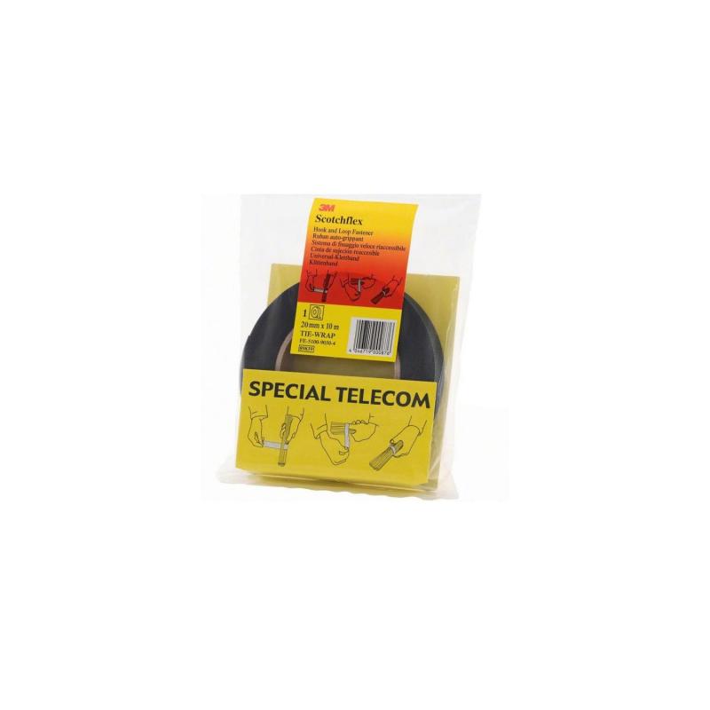 3M Scotchflex Hook and Loop Velcro Tape for Securing Wires (20mm x 10m ...