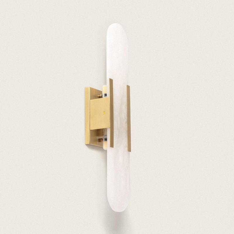 Nandra Metal & Marble Wall Lamp - Ledkia