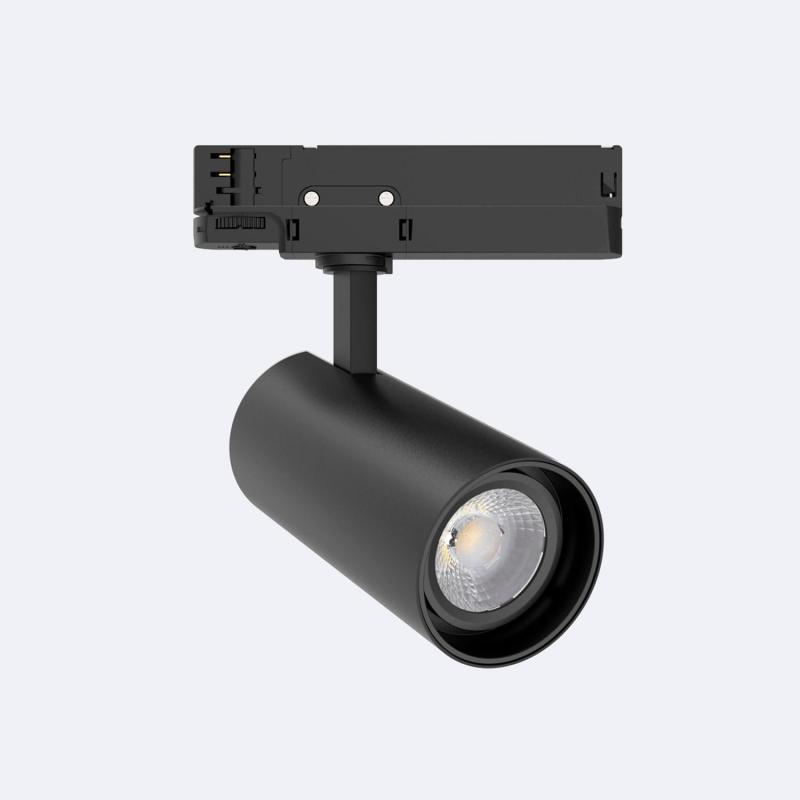 Fasano 30W 3-Circuit Track DALI Dimmable LED Spotlight Black - Ledkia