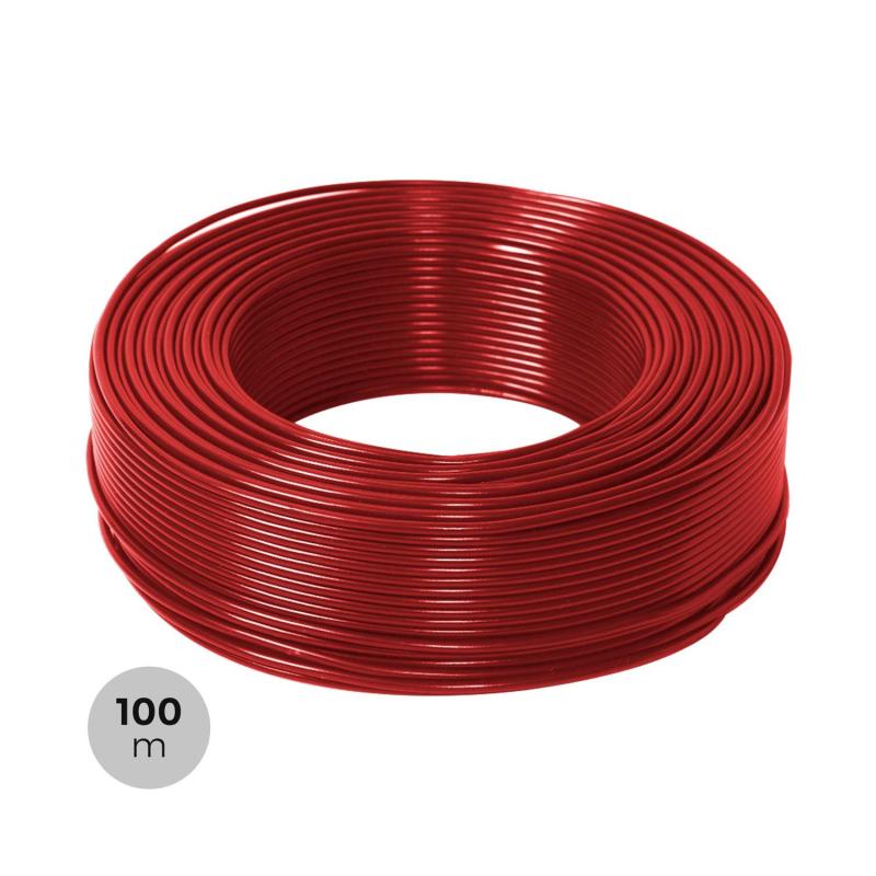 Rolle 100m Kabel 6mm2 PV ZZ-F Rot - Ledkia