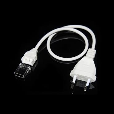 Power Cable for 220V AC Monochrome Autorectified Silicone FLEX COB LED ...