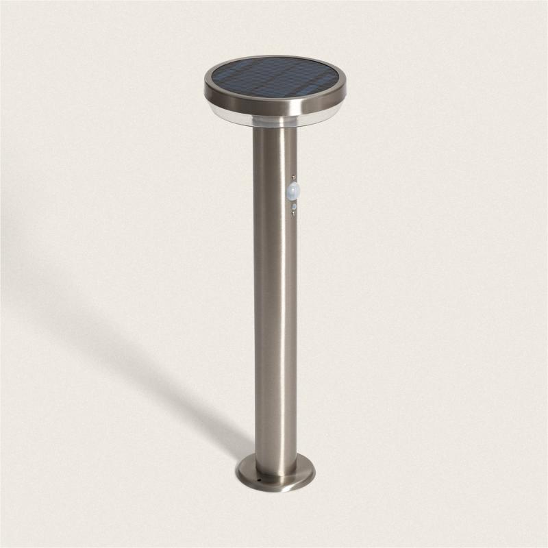 Barton 5W Aluminium Outdoor Solar LED Bollard with Motion Sensor 50cm ...