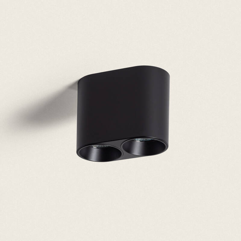 Traxim Round Double Spotlight Ceiling Lamp - Ledkia