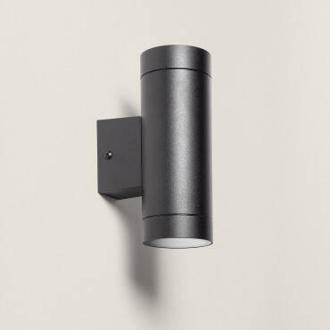 Oakham Aluminium Outdoor Double Sided LED Wall Lamp in Black - Ledkia