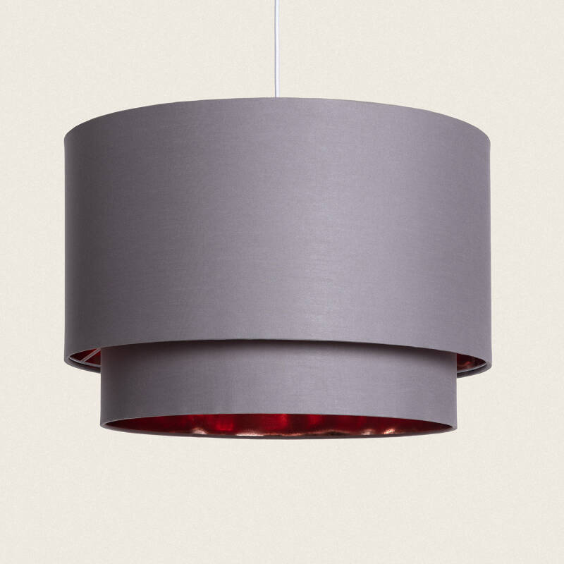 Bello Duo Reflect Fabric Pendant Lamp - Ledkia