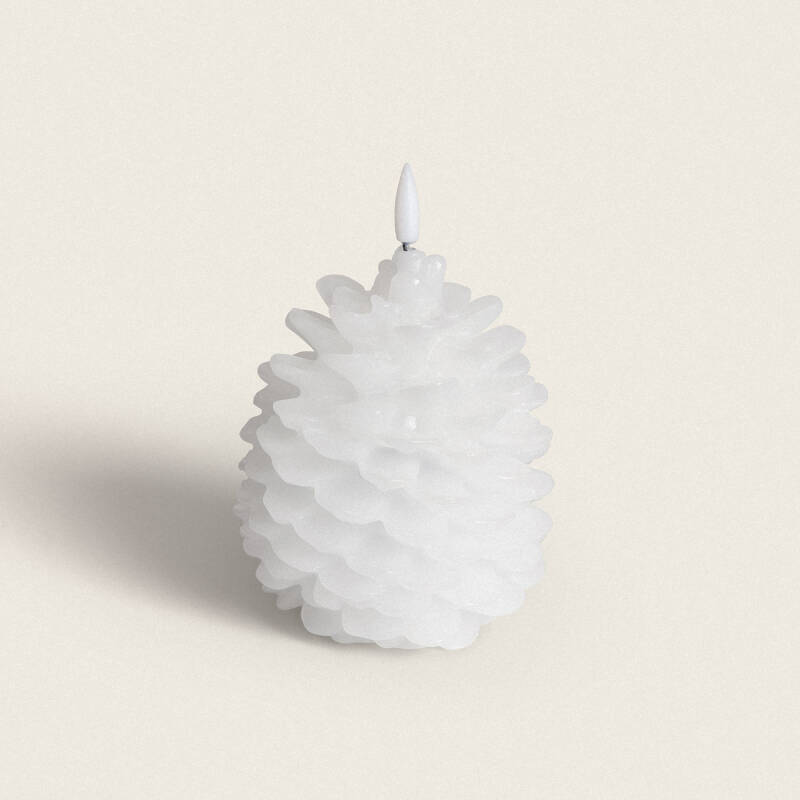 Bougie LED Cire Naturelle à Piles Konggle - Ledkia