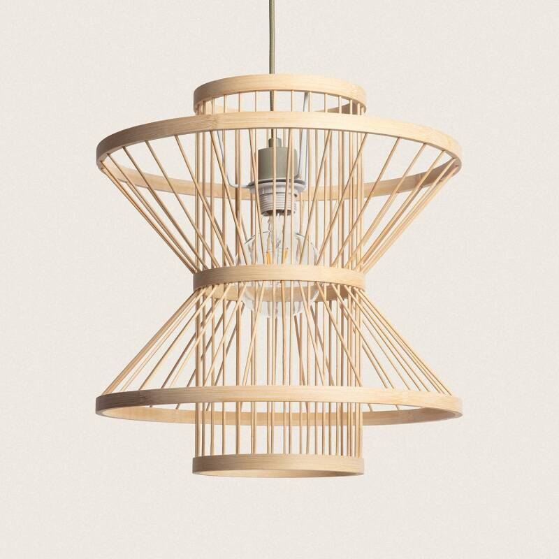 Namibia Bamboo Pendant Lamp - Ledkia