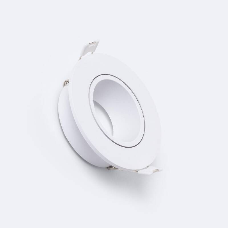 Round Tilting Downlight Bezel Ø75mm Cut Out for GU10 / GU5.3 LED Bulbs ...