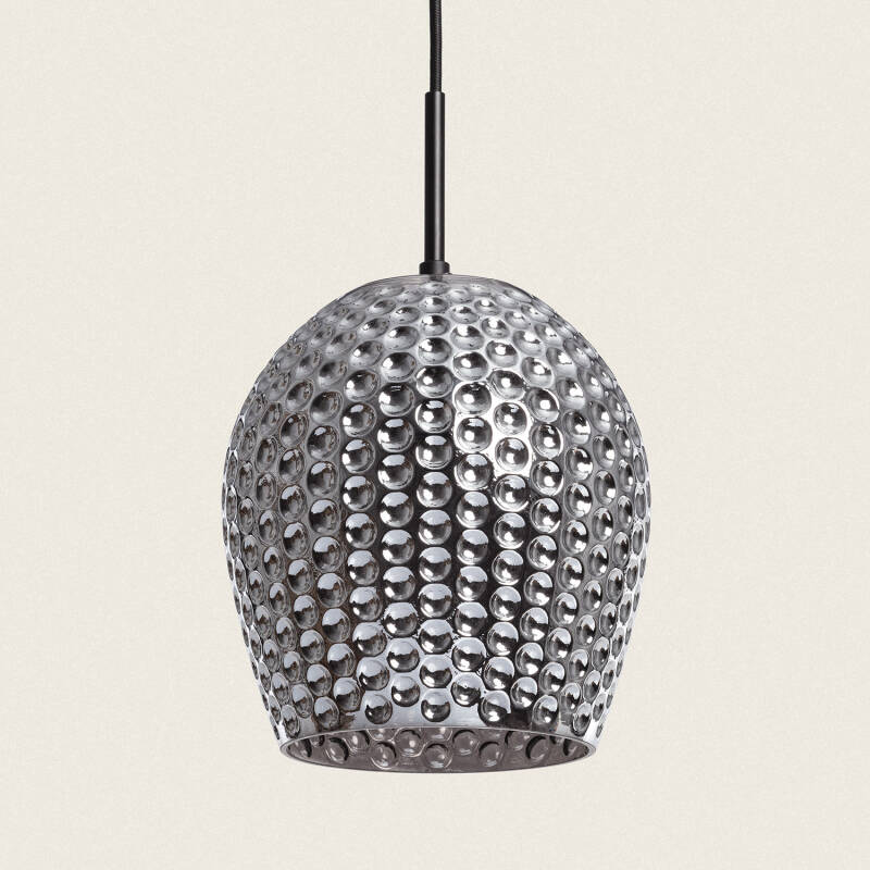 Bernie Metal & Glass Pendant Lamp - Ledkia
