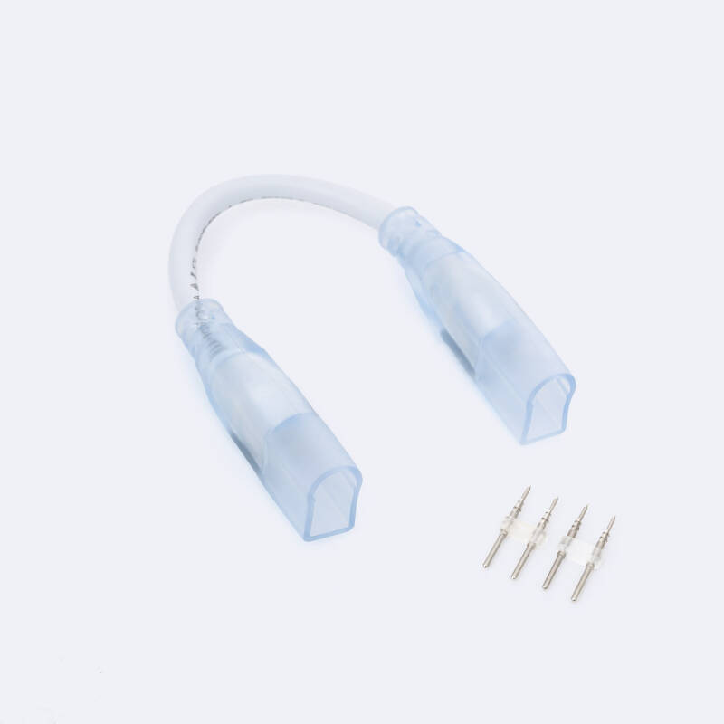 Connector Neon LED Strip Dimbaar 220V SFLEX8 Dubbel met Kabel - Ledkia