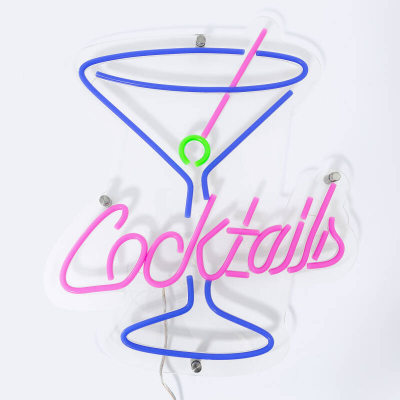 Neon LED Cocktails Sign - Ledkia