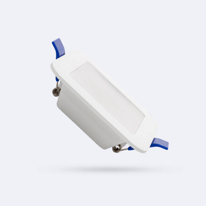 Square 3W LED Downlight 80x80mm Cut Out SOLID - Ledkia