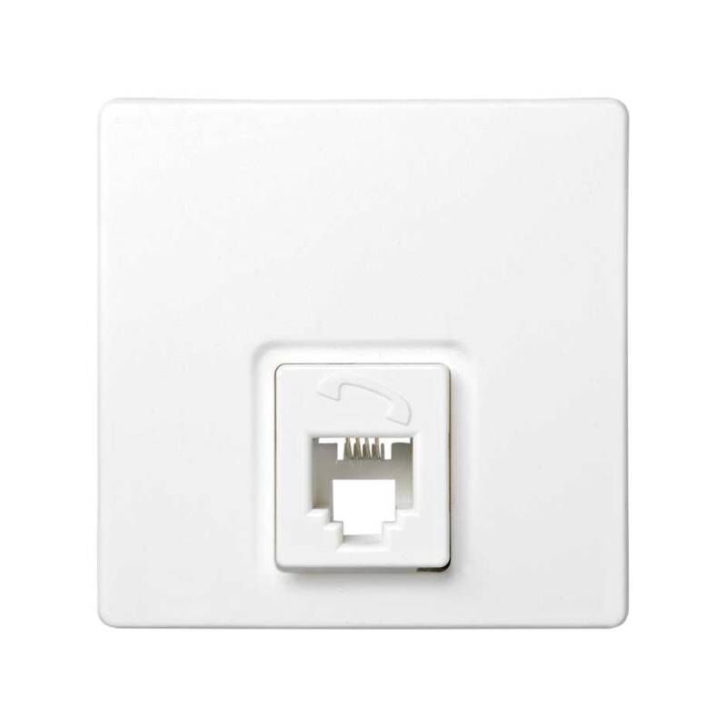 Telefoonaansluiting met 4 Contacten SIMON 73 LOFT 73480-60 - Ledkia
