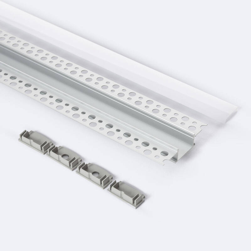 Aluminium Profiel inbouw in Gips / Gipsplaat 2m voor Dubbele LED-strips ...