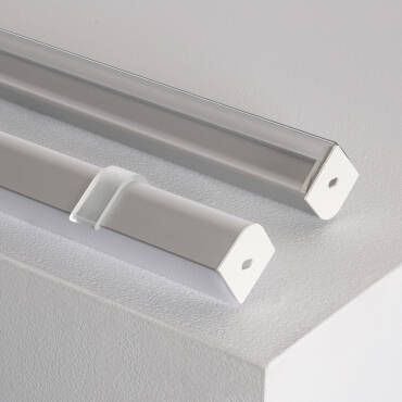 2m Corner Triangular Profile for LED Strips up to 20mm - Ledkia