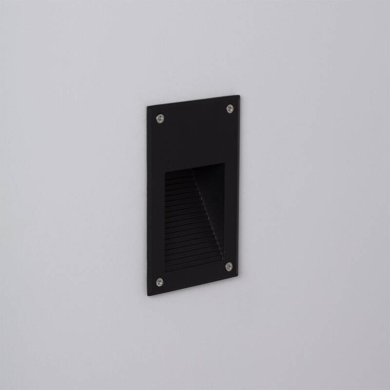 3W Cooper Recessed Wall LED Spotlight in Black - Ledkia