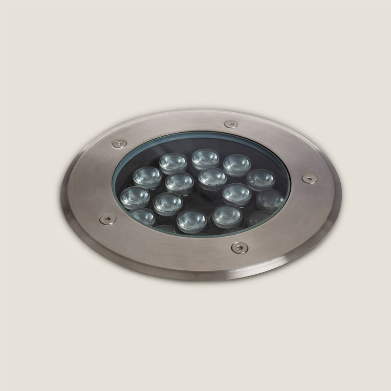 Spot LED Extérieur 18W Solid Encastré au Sol Inox - Ledkia