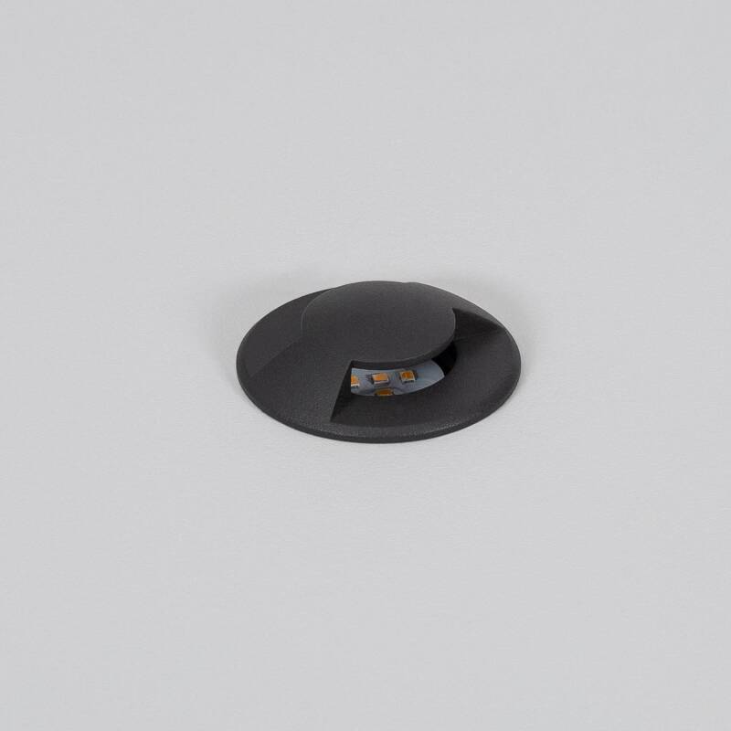 Baken Outdoor LED Grond Inbouw 2L 24V DC Loto Zwart - Ledkia