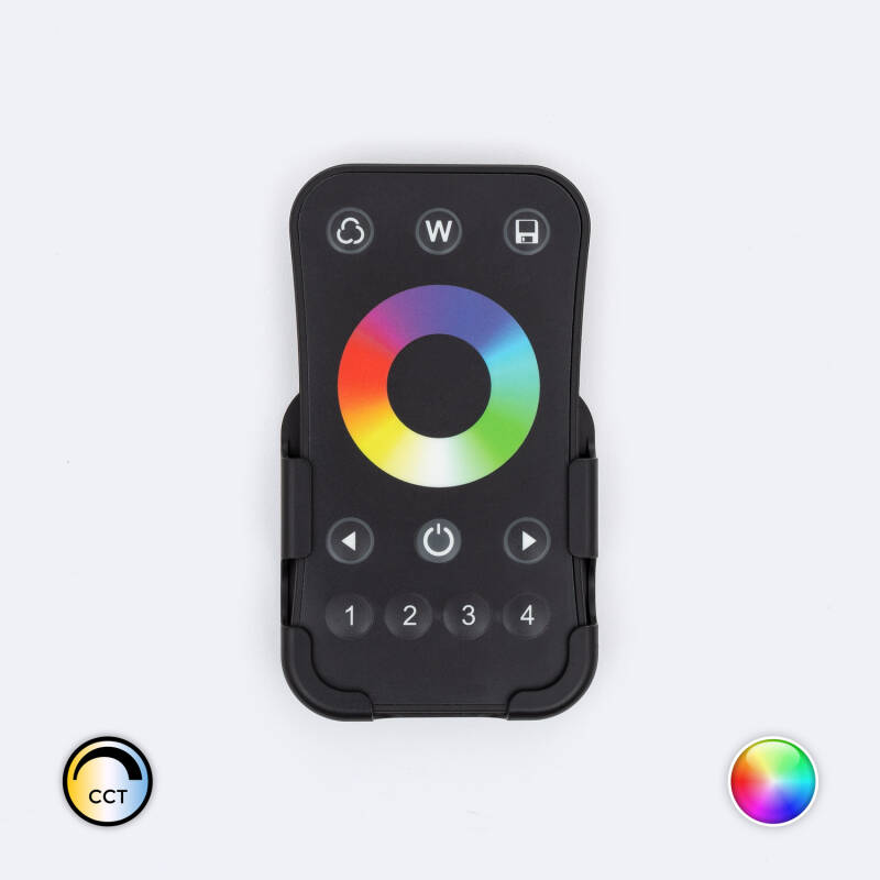 RF Remote Control for 4 Zone RGB/CCT/Monochrome LED Dimmers - Ledkia
