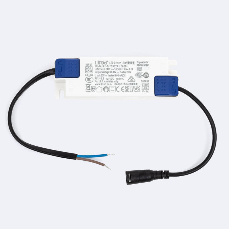 220-240V LIFUD No Flicker Driver 33-40V Output 800mA 32W LF-GIF030YA ...
