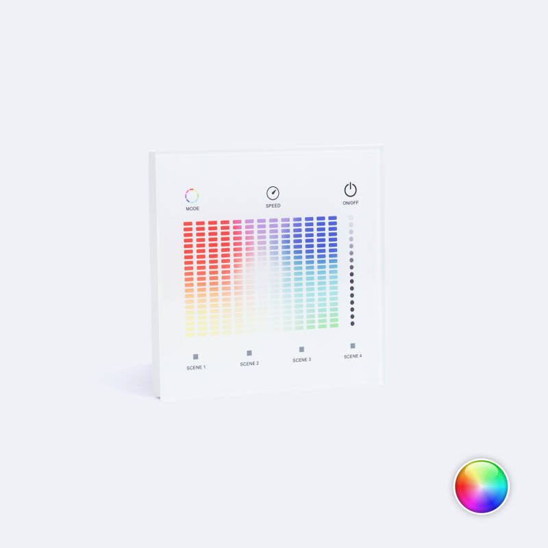 Controller Dimmer RGB DALI Master Parete Touch - Ledkia