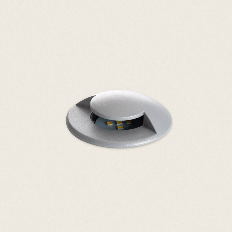 24V DC Loto 1L Outdoor Recessed Ground Spotlight in Grey - Ledkia