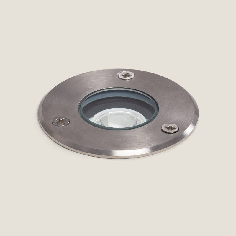 3W Stainless Steel Recessed LED Ground Spotlight - Ledkia