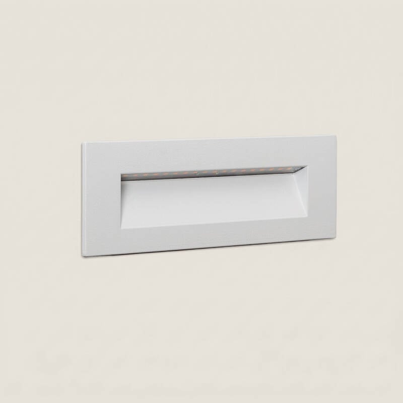 Balise LED Extérieure 7W Encastrable au Mur Rectangulaire en Aluminium ...
