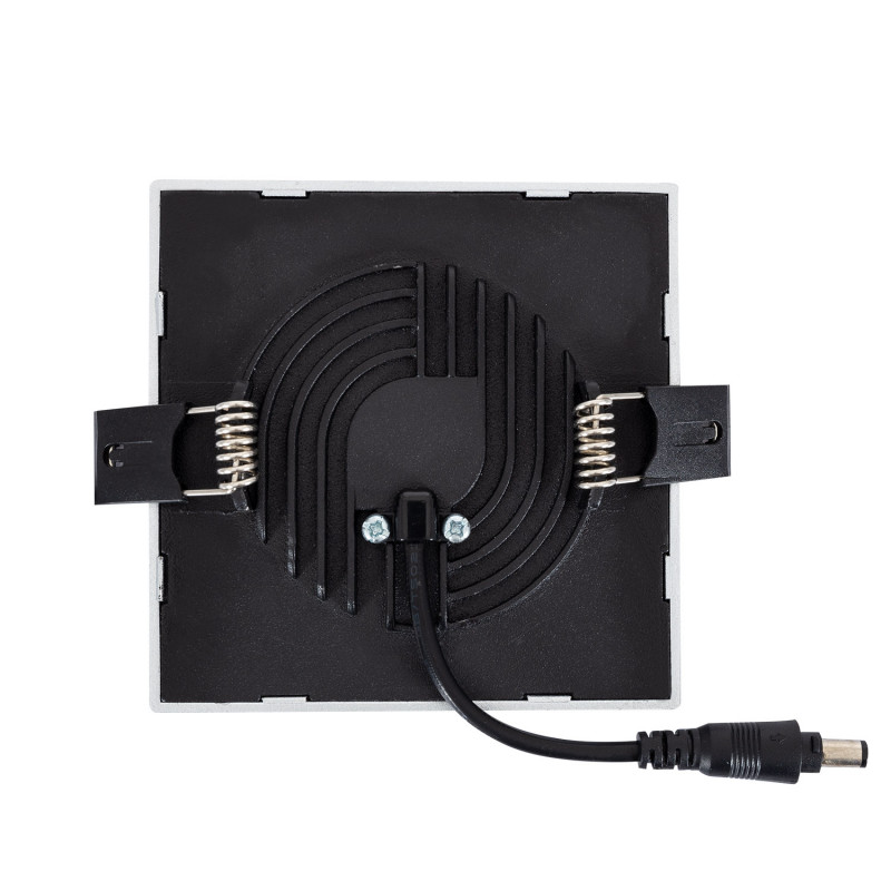 Square 8W LED Downlight Ø75mm Cut Out High Lumen LIFUD in Silver - Ledkia