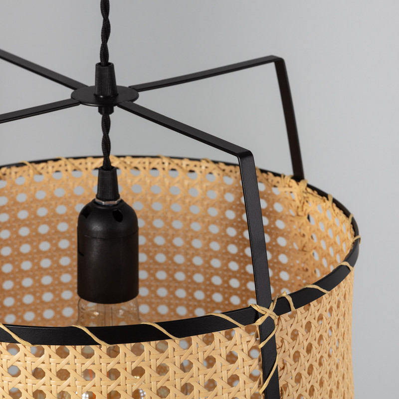 Baco Rattan Pendant Lamp - Ledkia