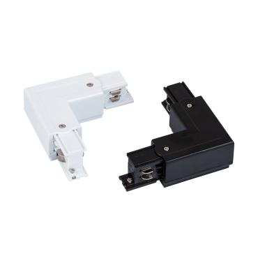 L Connector with Right Side Connection for 3-Circuit Track - Ledkia