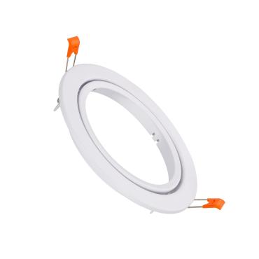 Round Recessed Tilting Downlight Bezel Ø120mm for GU10 AR11 LED Bulb ...
