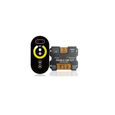 Controller Regelaar 24V DC + Afstandsbediening RF Par Dim To Warm - Ledkia