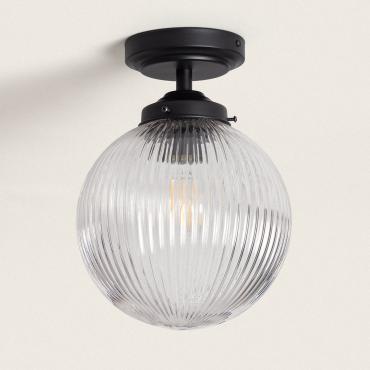 Soma Outdoor Glass Ceiling Lamp - Ledkia