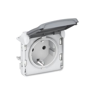 Stekkerdoos Schuko 2P+G Plexo LEGRAND 069571 - Ledkia