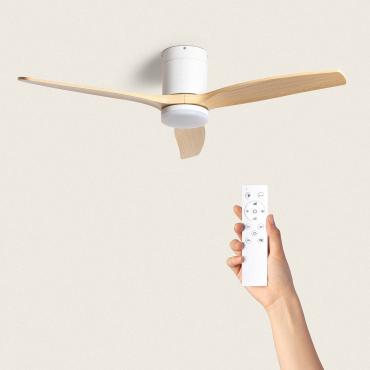 Angistri Silent Ceiling Fan with DC Motor in White 132cm - Ledkia